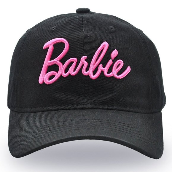 ReneeLily | Accessories | Barbie Embroidered Black Baseball Cap Hat ...